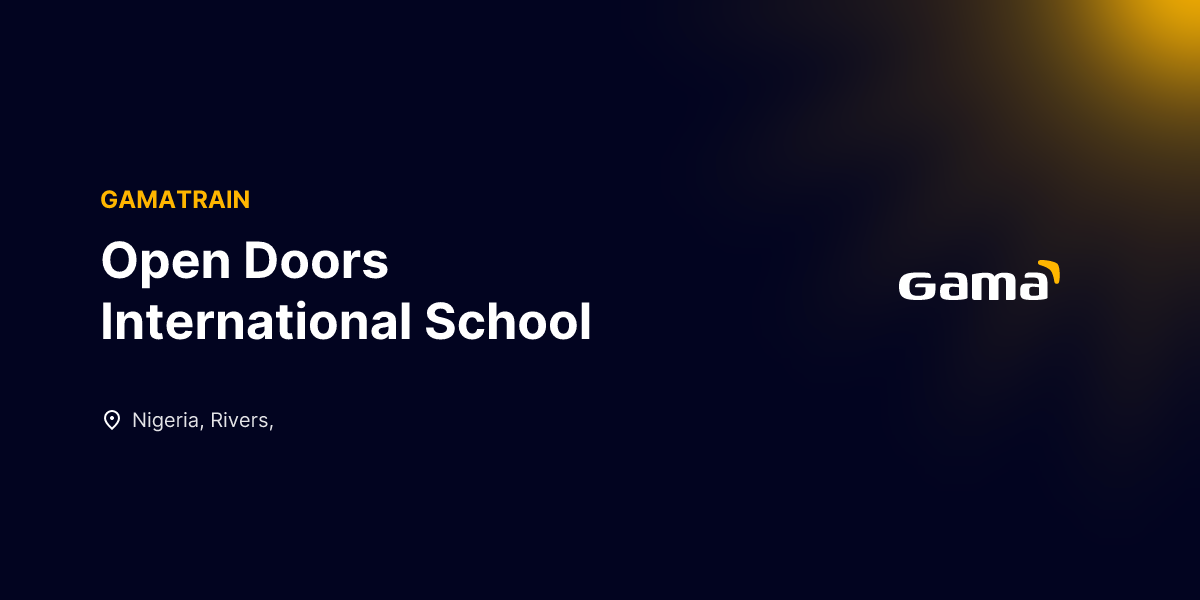 Open Doors International School | GamaTrain Schools | Gamatrain