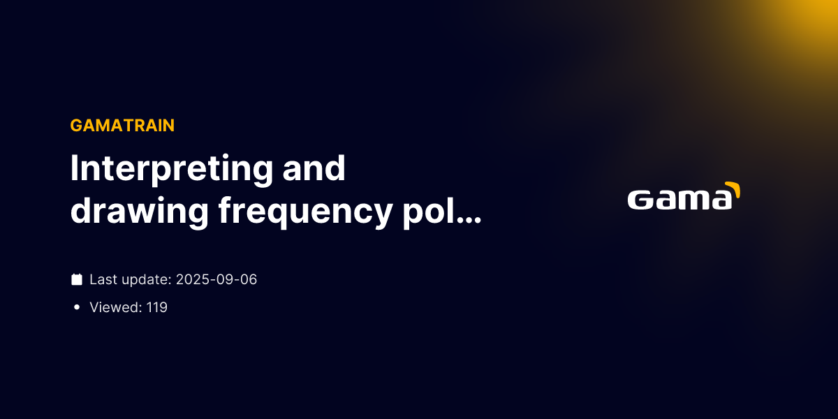Interpreting and drawing frequency polygons | Gamatrain